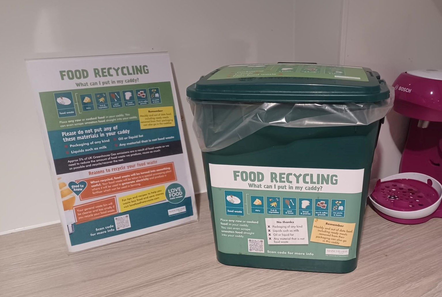 Food waste collections (The University of Manchester)